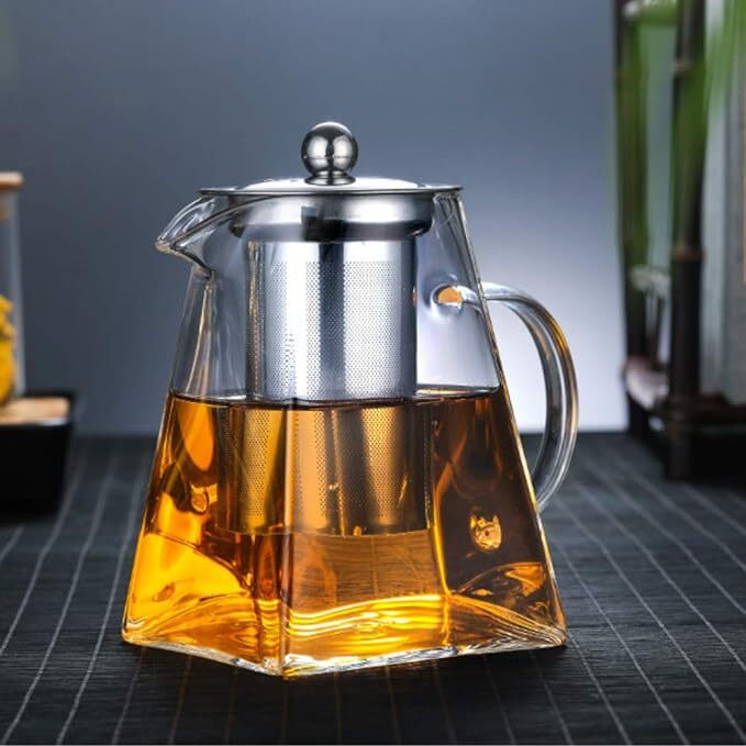 High Temperature Resistant Borosilicate Glass Teapot (Square) – Luxury ...